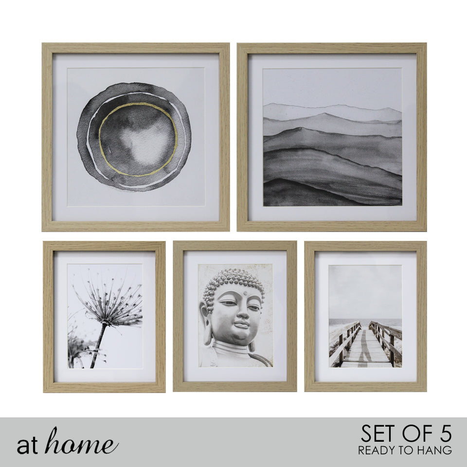 Set of 5 Aegean Zen Wall Frame