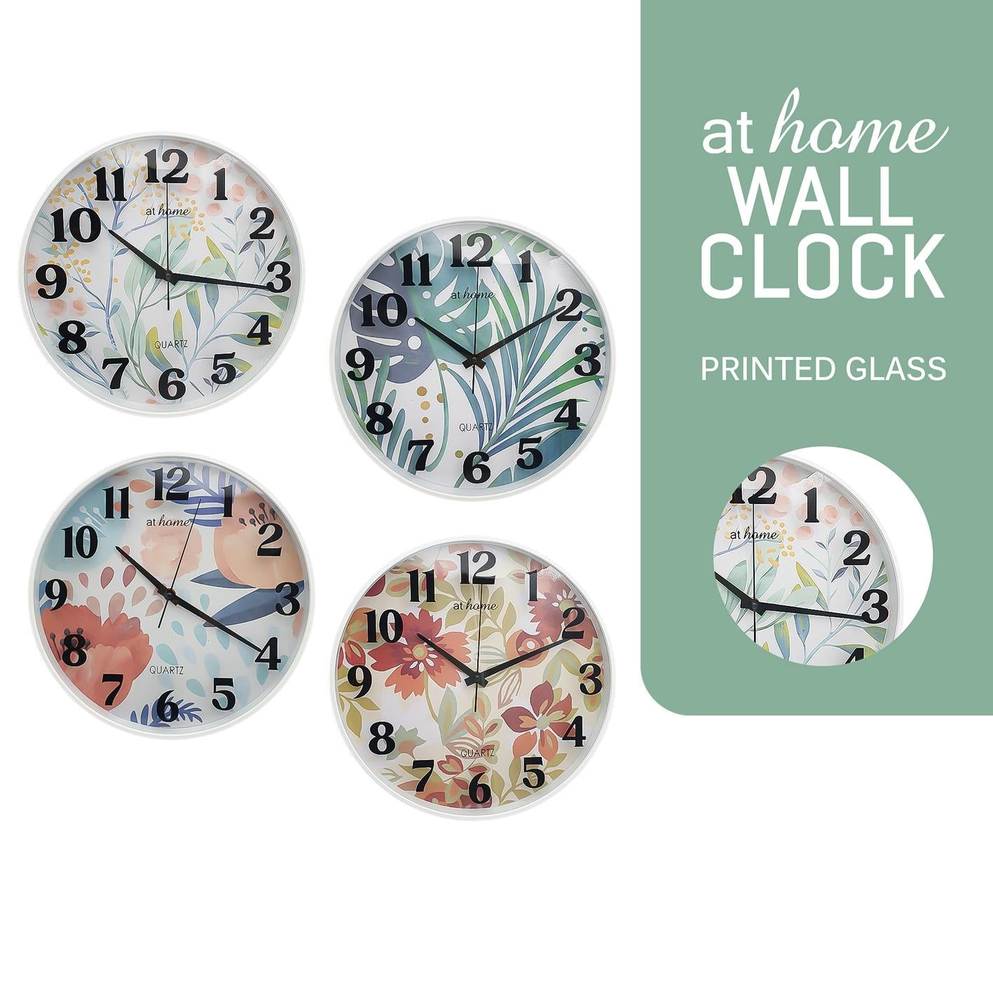 Eden and Eva Wall Clock 12in Analog Sweep Mechanism