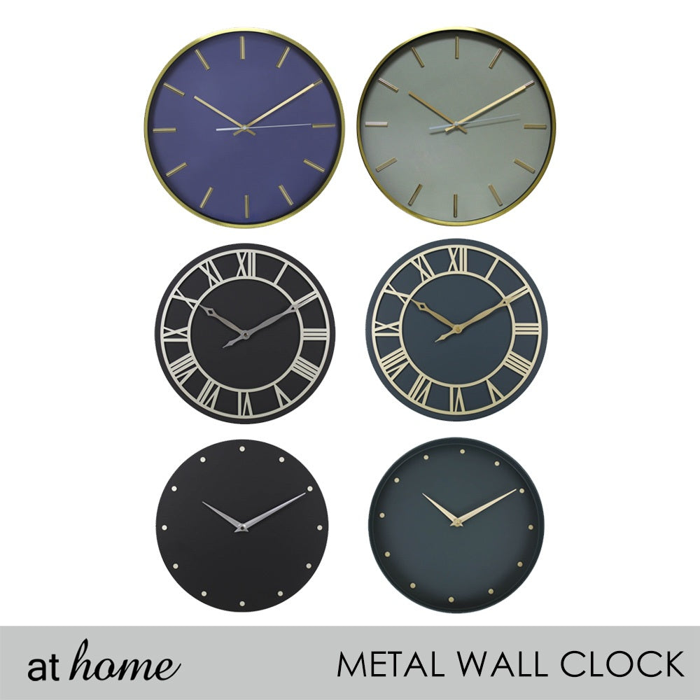Tristan and Travis or Oman Metal Wall Clock — Deluxe Pieces