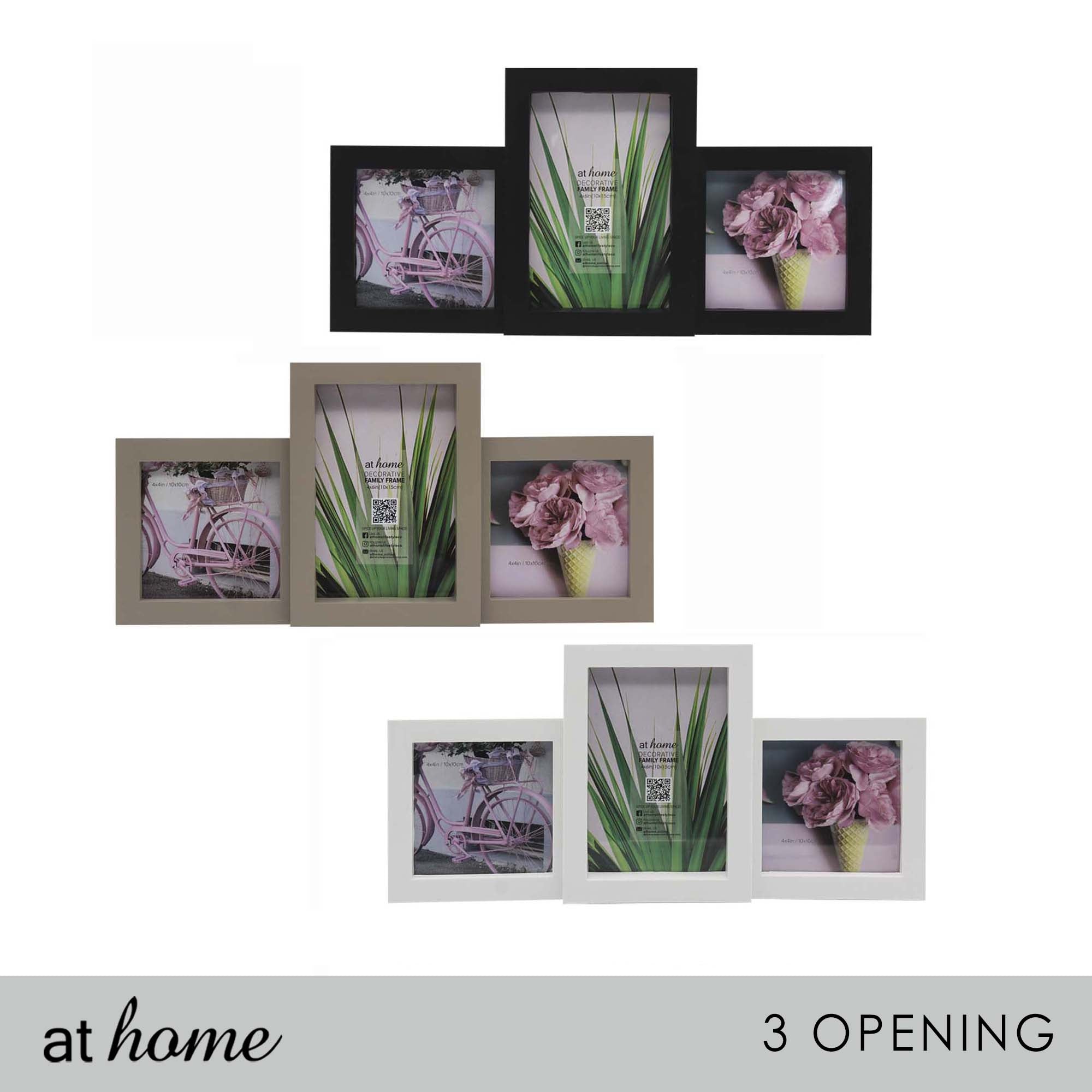 Autumn Collage Family Frame 3 Picture Slots