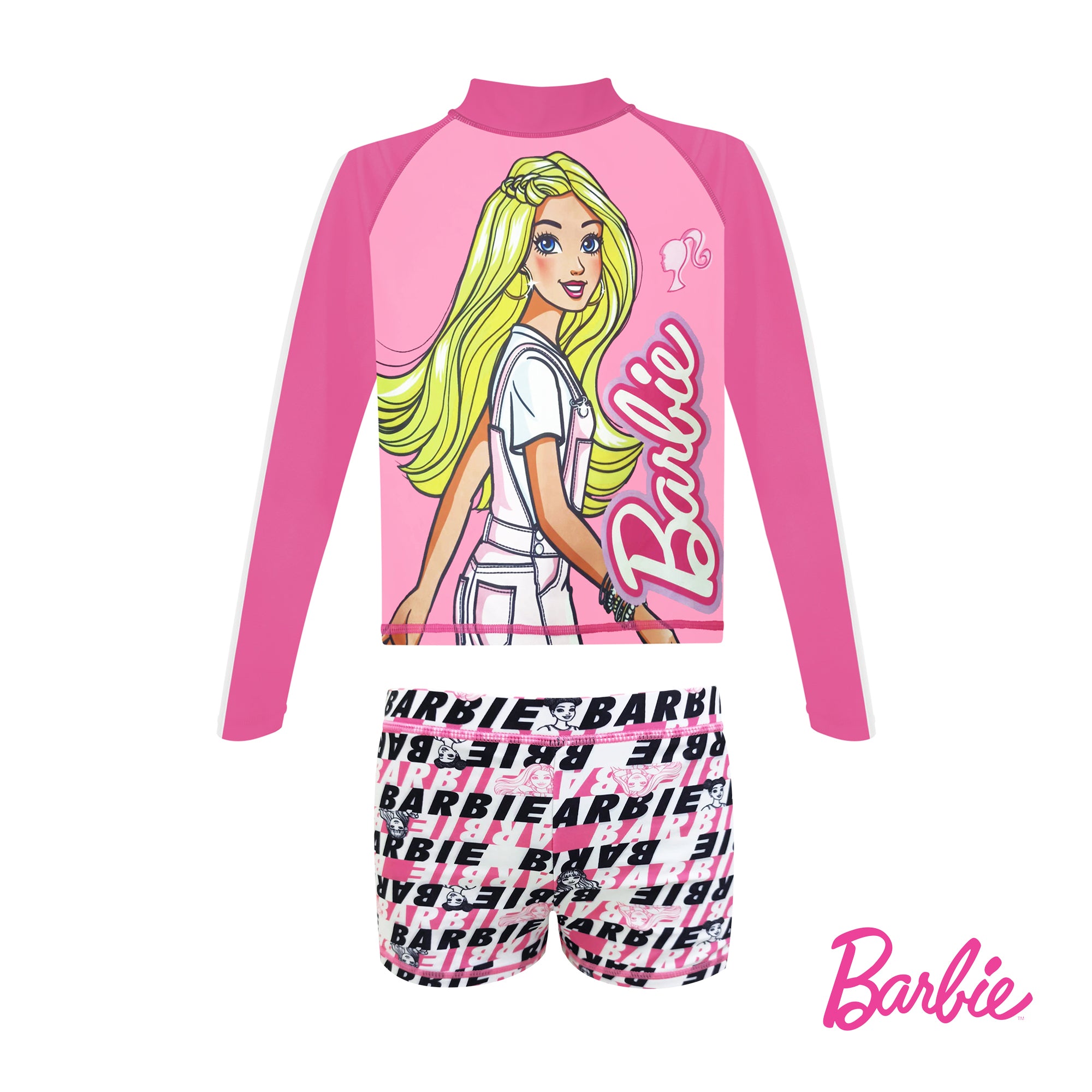 Barbie Long Sleeved Rashguard Set